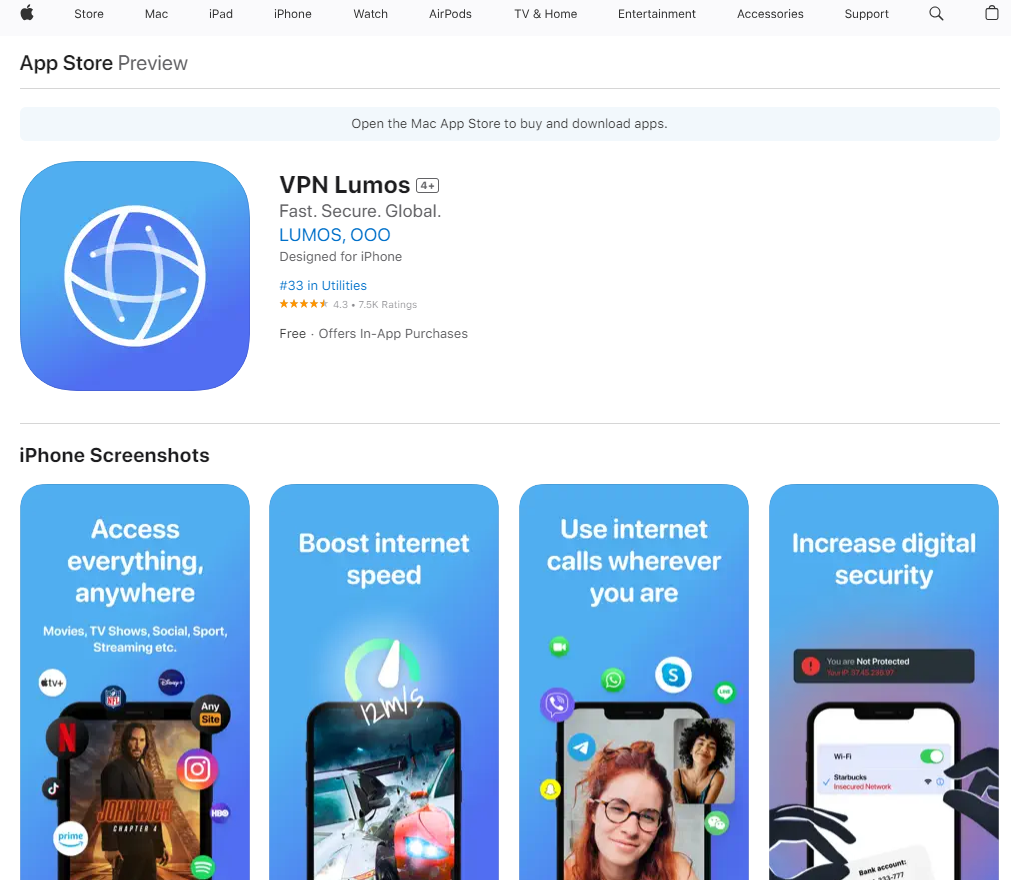 Instale e comece seu teste com o aplicativo VPN Lumos! – Grig Eyes